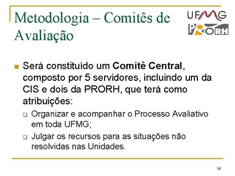 Programa De Avaliao De Desempenho Ufmg Prreitoria De