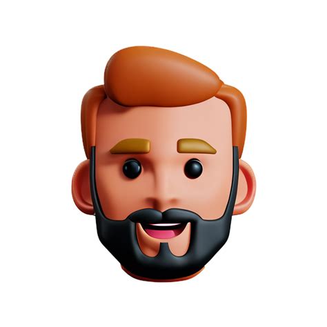 Beard 3d Rendering Icon Illustration 28600674 Png