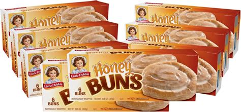 Hostess Jumbo Honey Bun Snack Cakes 4 Oz Pack Of 6jumbo