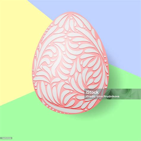 부활절 달걀 무늬 장식 기독교 부활 상징에 분홍색 우아한 스타일 장식 여성 장식 스타일의 봄 아이콘 파스텔 블루와 청록색 배경