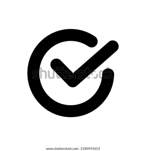 Check Mark Correct Icon Vector Illustration Stock Vector Royalty Free