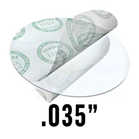 Essix Ace 035 120mm Round 100 Sheets Box