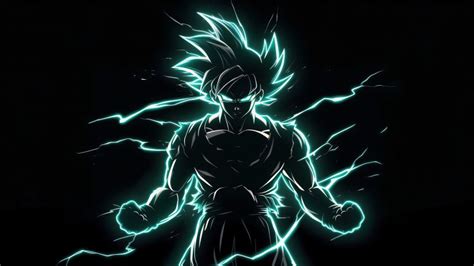 Ultra Instinct Goku Wallpaper 4k Neon Art Amoled 5k Dragon Ball