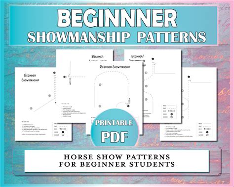 Beginner Intermediate Showmanship Patterns Printable Circus Unicorn
