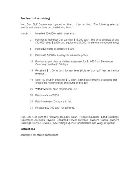 Journalizing Exercises Pdf Debits And Credits Economies