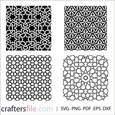 Unique CNC Patterns For Wood Islamic Modern Designs For Precise CNC Cuts