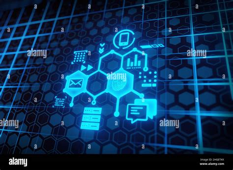 IoT Theme With Abstract High Speed Technology Stock Photo Alamy