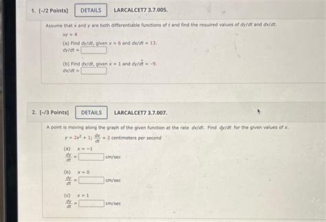 Solved Assume That X And Y Are Both Differentiable Functions