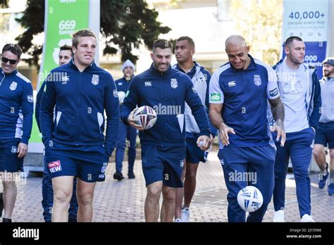 Nsw Blues Players L R Jake Trbojevic James Tedesco And Blake