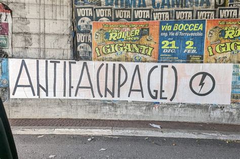 Striscione Casapound contro Fanpage it gli attestati di solidarietà