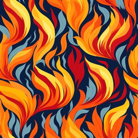 Premium Ai Image A Close Up Of A Fire Pattern With Many Different
