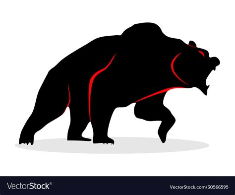 Bear Market Concept Stock Royalty Free Vector Image