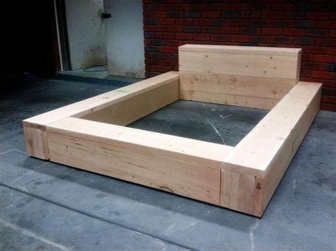 Деревянный каркас для двуспальной кровати Мастер класс чертеж