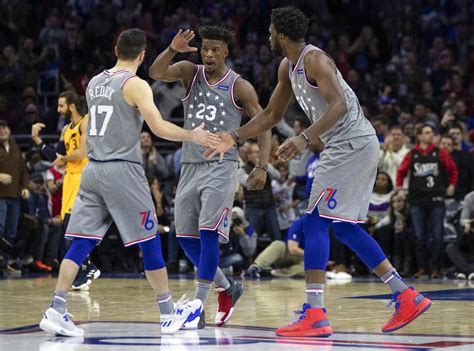 Jimmy Butler Joel Embiid Lead Sixers Past Jazz Inquirer Sports