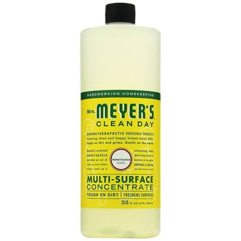 Mrs Meyers Clean Day Honeysuckle Multi Surface Concentrate 32 Oz