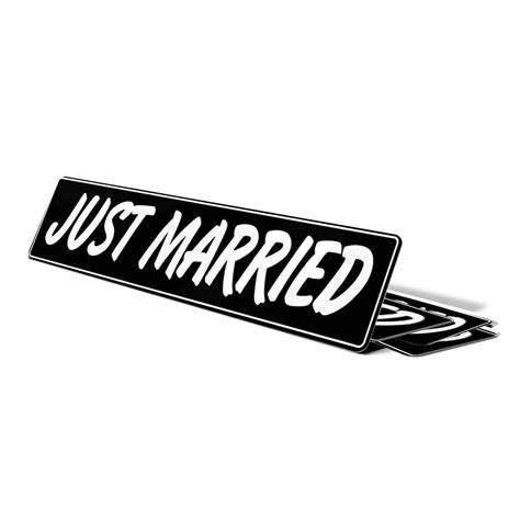 Plaque Immatriculation Just Married Plaque Immat