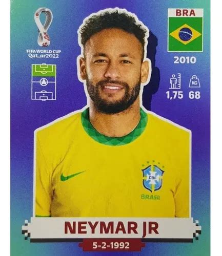 Figurinha Do Neymar Jr Copa Do Mundo Qatar 2022 Bra 17 Escorrega O