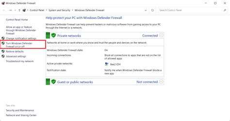 Panduan Turn Off Windows Defender Firewall BeeAccounting