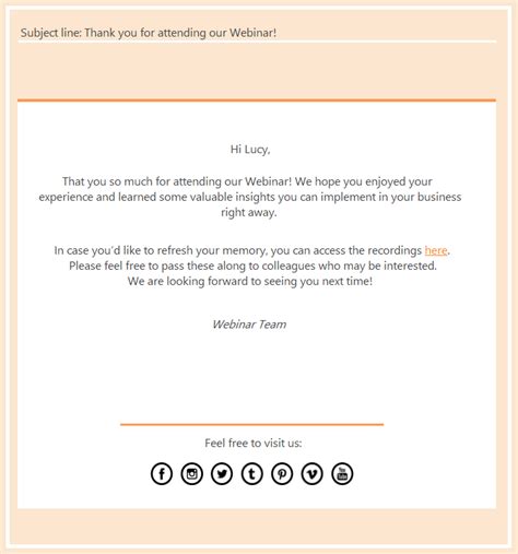 Emailsjablonen Voor Follow Up Van Evenementen LiveAgent