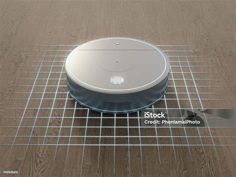 작업 영역의 로봇 진공 청소기 또는 스위퍼 디스플레이 센서 로봇에 대한 스톡 사진 및 기타 이미지 로봇 청소하기 가사
