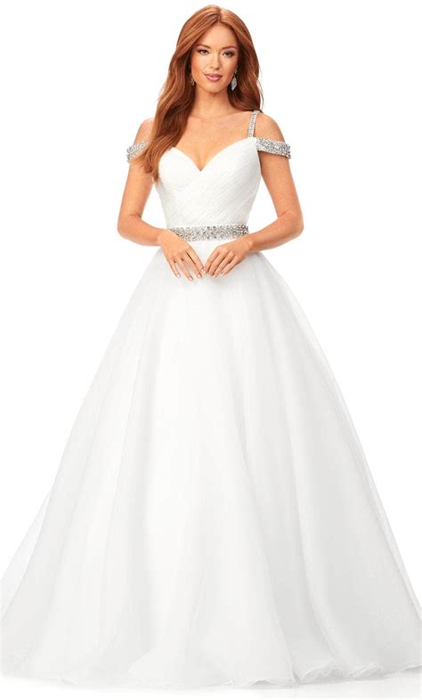Ashley Lauren 11221 Off Shoulder Sweetheart Neck Ballgown Couture Candy