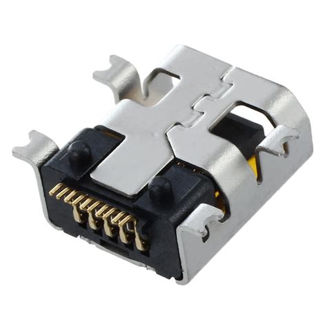 Hhtl 10 Pcs Female Mini Usb Type B 10 Pin Smt Smd Mount Jack Connector Port In Connectors From