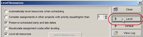 Resource Leveling With Primavera P6 Professional