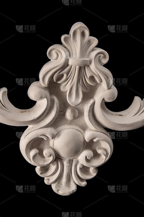 白灰泥 石膏肥料 式样 机织织物 商品 装饰品 垂直画幅 边框 无人 干壁素材 花瓣网