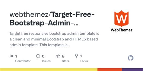 Github Webthemeztarget Free Bootstrap Admin Template Target Free