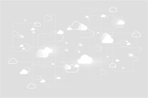 free vector cloud network system background vector for social media
