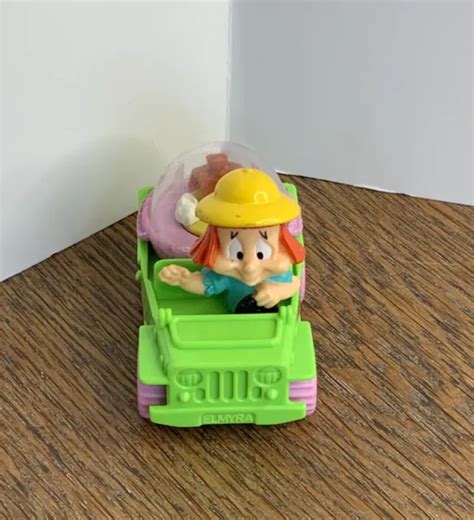 Vintage Mcdonalds Tiny Toons Adventures Elmyra Duff Toy Jeep Car Happy