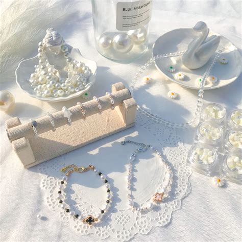 리니팜 [리니팜] 자개 진주 비즈 모음 구슬 비즈공예 재료 반지 팔찌 목걸이 스트랩 키링 만들기 위시버킷