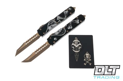Microtech Ultratech Hellhound And Warhound Combo Set Black Handle