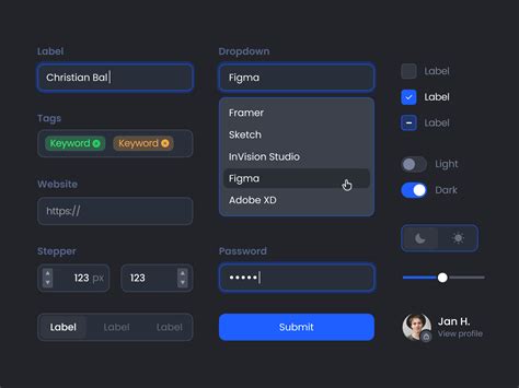 Dark Ui Elements By Anshuman Tiwary On Dribbble