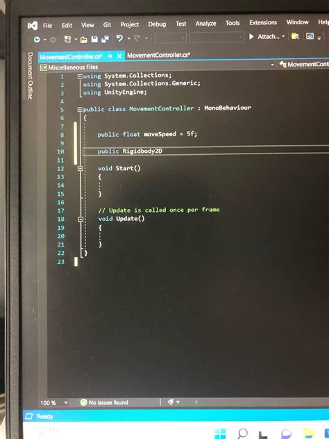 Why Is Monobehaviour And Rigidbody2d Not Highlighted Runity2d