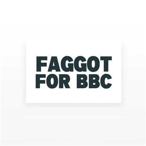 Faggot Pour Bbc Temporary Tattoo Etsy France