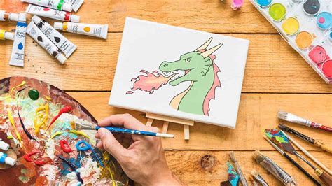 نقاشی اژدها کودکانه با آموزش تصویری مراحل