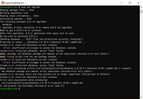WSL 18 04 Apt Upgrade Failure Issue 3274 Microsoft WSL GitHub