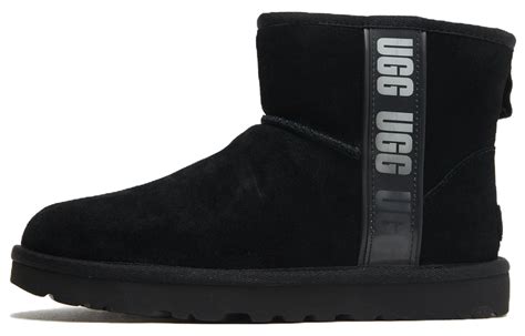 Ugg Classic Mini Ii Boot Side Logo Black Womens Poizon