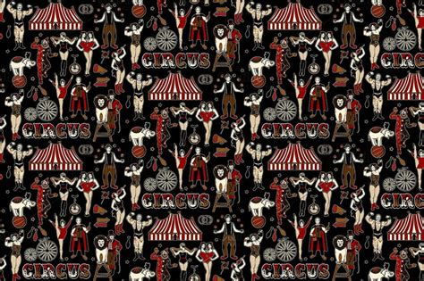 Seamless Circus Pattern MasterBundles Seamless Circus Pattern MasterBundles