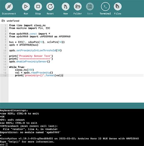 Micropython Support For Nano 33 Ble Sense Rev2 Nano 33 Ble Sense