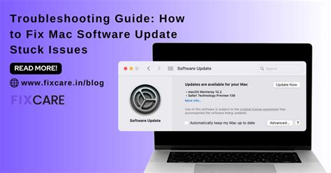 Troubleshooting Guide How To Fix Mac Software Update Stuck Issues