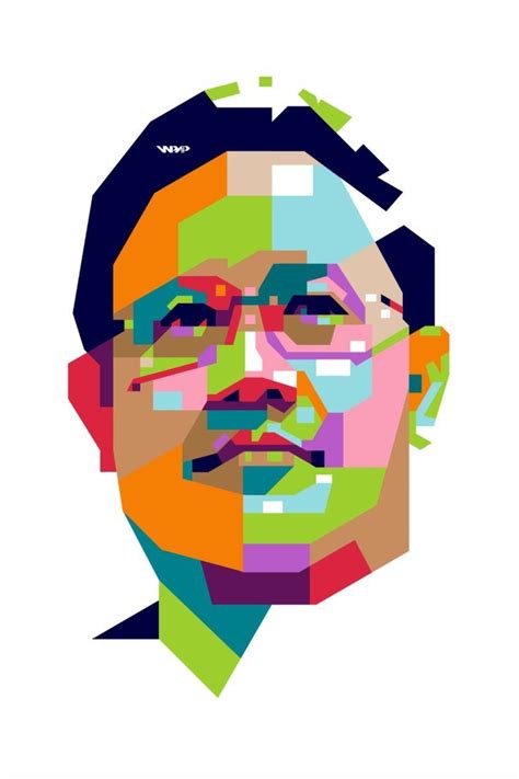 Cak Imin Wpap Portrait By Ryanologi Wpap Sports Graphic Design Colorful Portrait