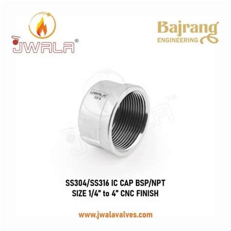 Ss Ic Threaded Pipe Cap Head Type Round At ₹ 57piece In Kotda