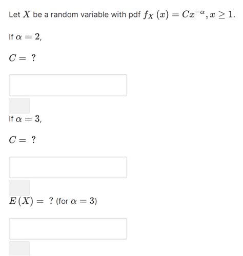 Solved Let X Be A Random Variable With Pdf Fx X Cx X Chegg