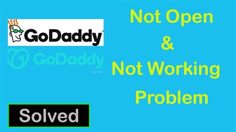 How To Fix Godaddy App Not Working Godaddy Not Opening Problem In Android And Ios Youtube