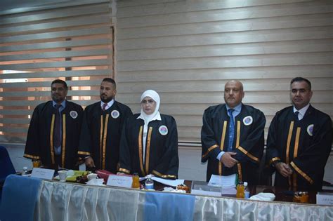 مناقشة رسالة ماجستير في قسم الهندسة المدنية كلية الهندسة