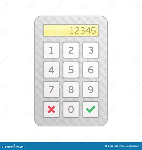 Vector Keypad Entry Stock Vector Illustration Of Open 85504630