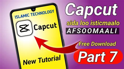 Sida Loo Isticmaalo Application Ka Capcut Part6 Sida Loo Sameeyo Muuqaal Lyrics Ah YouTube