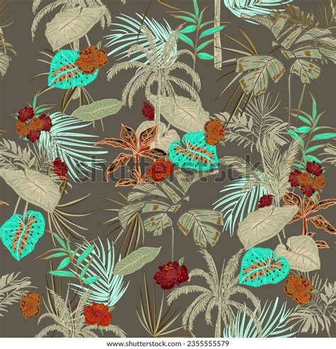 Beautiful Digital Pattern Textile Design Digital Stock Illustration